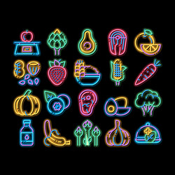 Neon Food Icon Vector Images (over 50,000)