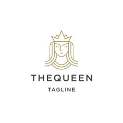 Queen logo Royalty Free Vector Image - VectorStock