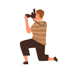 Side view of man standing Royalty Free Vector Image