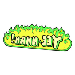 Yee hah comic cartoon Royalty Free Vector Image