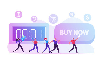 Buy now concept alert advertising campaign Vector Image
