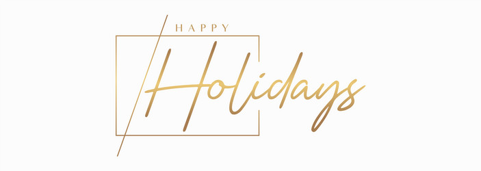 Happy holidays handwriting lettering calligraphy Vector Image