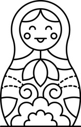 Matryoshka Silhouette Doll Vector Images (over 100)