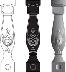 Balcony Stone Baluster Vector Images (over 140)