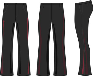 Flare man pants Royalty Free Vector Image - VectorStock