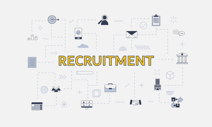 2d customizable inclusive recruitment line icon Vector Image