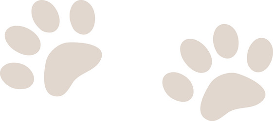 Animal paw track Royalty Free Vector Image - VectorStock