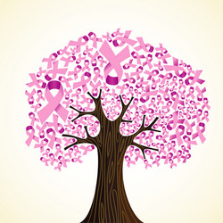 Breast Cancer Pink Ribbon Tree Vector Images (65)