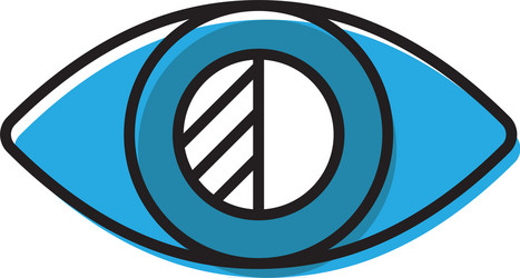 Low vision icon symbol isolated on white Vector Image