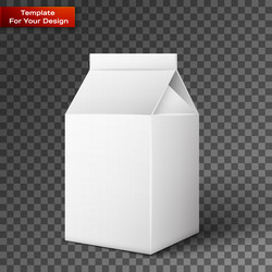 Package for products carton paper bag with goods Vector Image