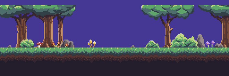 Pixel game background Royalty Free Vector Image