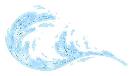 Water or liquid fluid aqua splash Royalty Free Vector Image