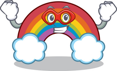 Cute rainbow cartoon Royalty Free Vector Image