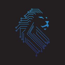 Logo Tech Lion Vector Images (over 340)