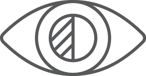 Low vision icon symbol isolated on white Vector Image