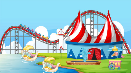 Scenery Tent Circus Vector Images (over 350)