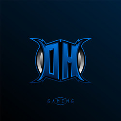 Initial dh logo design dh logo design Royalty Free Vector