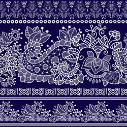 Set of lace paper border frame Royalty Free Vector Image