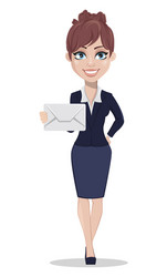Business woman in office style clothes Royalty Free Vector