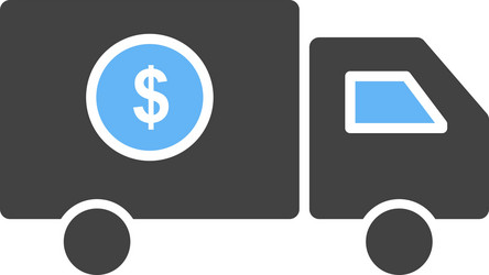 Cash transfer vehicle Royalty Free Vector Image