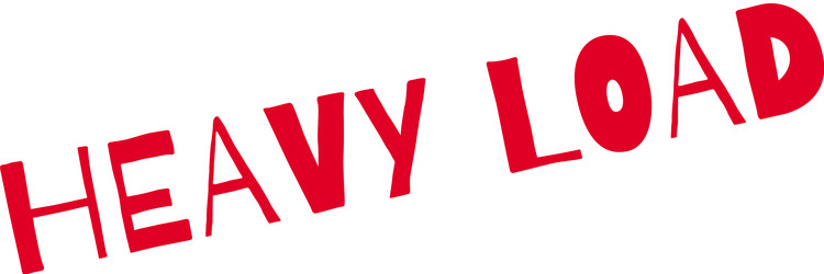 Heavy load rubber stamp Royalty Free Vector Image