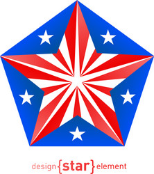 Puerto rico star flag Royalty Free Vector Image