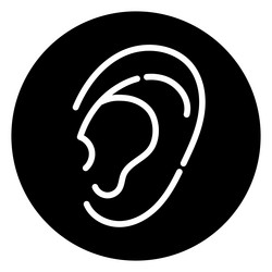 Persons ear cut out Royalty Free Vector Image - VectorStock