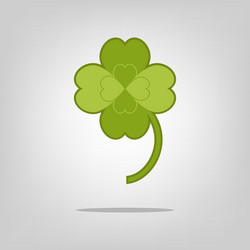 Four leaf clover lucky symbol good luck wish Vector Image