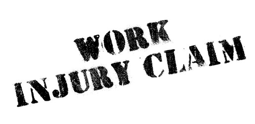 Work injury claim rubber stamp Royalty Free Vector Image