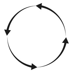 Four Thin Arrows Circle Circle Element Royalty Free Vector