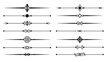 Ornamental rules design Royalty Free Vector Image