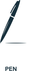 Pen icon line style design ui Royalty Free Vector Image