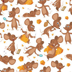 Mice pattern Royalty Free Vector Image - VectorStock