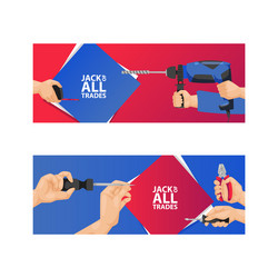 Hand tool house construction handtools Royalty Free Vector