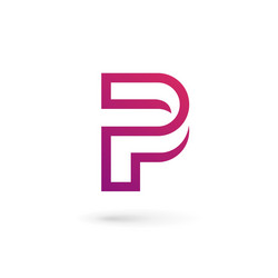 Colorful play icon logo Royalty Free Vector Image