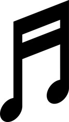 Music notes graphic design template Royalty Free Vector