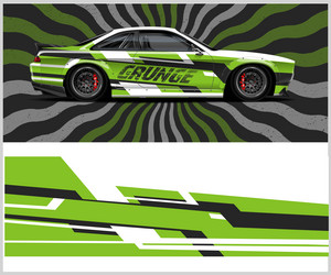 Wrap car design theme template Royalty Free Vector Image