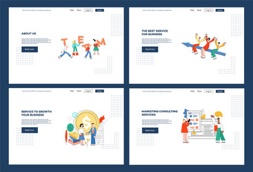 Effective team work poster colleagues Royalty Free Vector