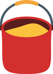 Pail icon Royalty Free Vector Image - VectorStock