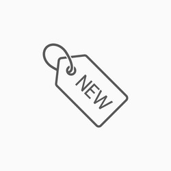 New tag icon Royalty Free Vector Image - VectorStock