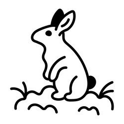 Rabbit hunting Royalty Free Vector Image - VectorStock