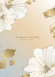 Vertical floral background with flowers Royalty Free Vector
