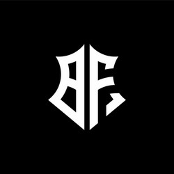 Bf monogram logo with diamond shape and triangle Vector Image