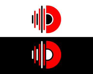 Music logo and icon design creative Royalty Free Vector