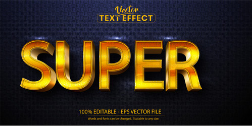 Light box text editable font effect Royalty Free Vector