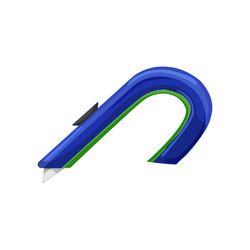 Sharp cutter knife cartoon Royalty Free Vector Image