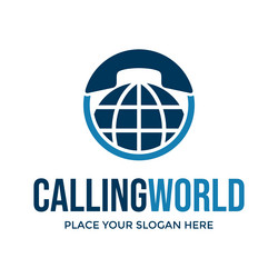 Discovery world logo template this logo Royalty Free Vector