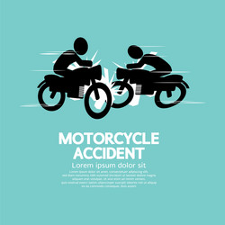 Motorcycle accident Royalty Free Vector Image - VectorStock