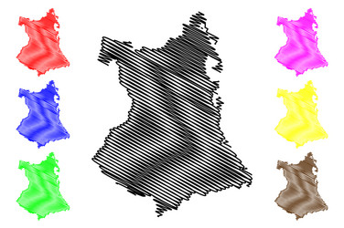 Phu yen province map Royalty Free Vector Image