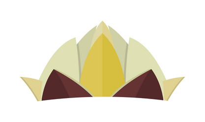 National symbol of india lotus flower isolated Vector Image